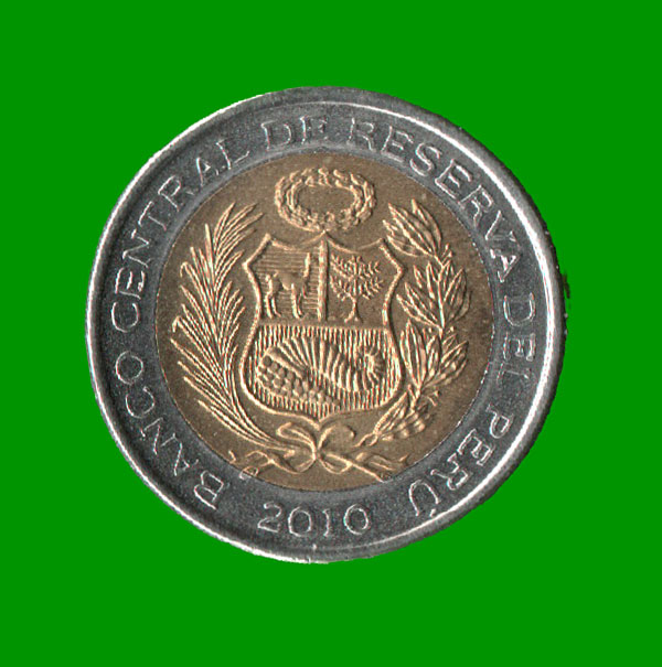 MONEDA DE PERU 2 SOLES, BIMETALICA, AÑO 2010, ESTADO NUEVA.- – Billetes ...