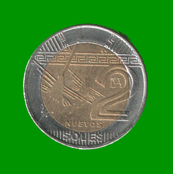 MONEDA DE PERU 2 SOLES, BIMETALICA, AÑO 2010, ESTADO NUEVA.- – Billetes ...