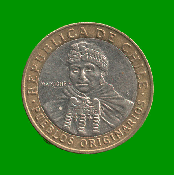MONEDA DE CHILE 100 PESOS , BIMETALICA , AÑO 2010 , ESTADO USADA ...